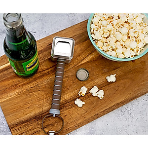Marvel Thor Metal Mjolnir Bottle Opener With Etched Enchantment