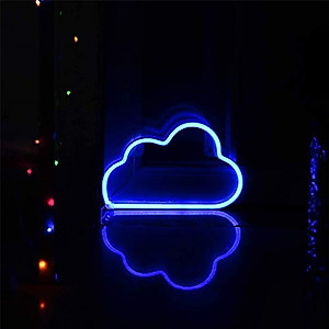 Neon Cloud Light Signs,Led Cloud Night Lights Decor Lights for Kid's Gift, Wall, Birthday Party, Christmas, Wedding Decoration(blue)