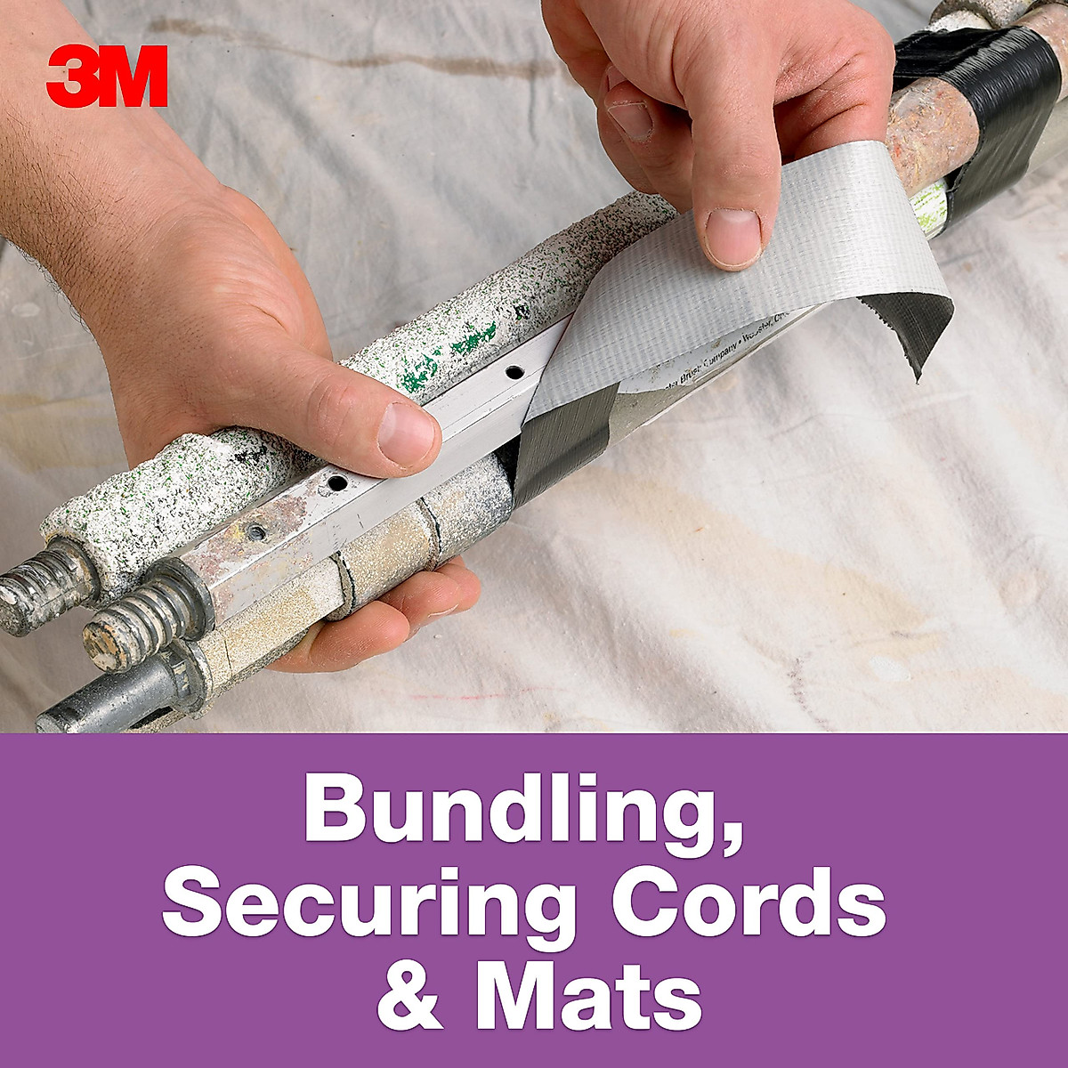 3M 2420-A Residue Duct Tape, 20 Yards, Gray