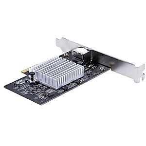 StarTech.com 1-Port 10Gbps PCIe Network Adapter Card, Network Card for PC/Server, Six-Speed PCIe Ethernet Card w/Jumbo Frame Support, NIC/LAN Interface Card, 10GBASE-T/NBASE-T (ST10GSPEXNB2)