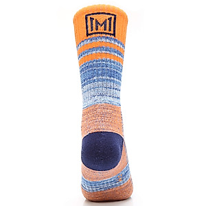 MIRMARU Women’s 5 Pairs Hiking Socks- Moisture Wicking Outdoor Athletic Sports Cushion Crew Socks (M232-MEDIUM)