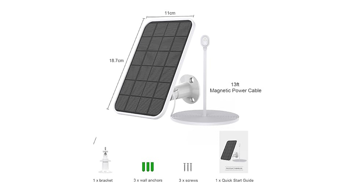 Arlo Go 2 Solar Panel Charger for Pro Cameras | Weather Resistant