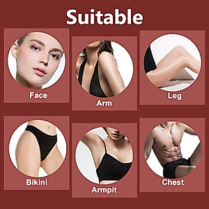 Waxing Kit Wax Warmer for Women - Madors Wax Kit Wax Pot Wax Machine for Body Legs Eyebrows Armpits Bikini Brazilian Wax Kit with Hot Wax Beads…