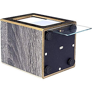 Chateau Urns - Society Collection - Photo Keepsake Cremation Urn - Memorial Box for Ashes - Small (up to 46 lbs) - Coastal Gray Finish