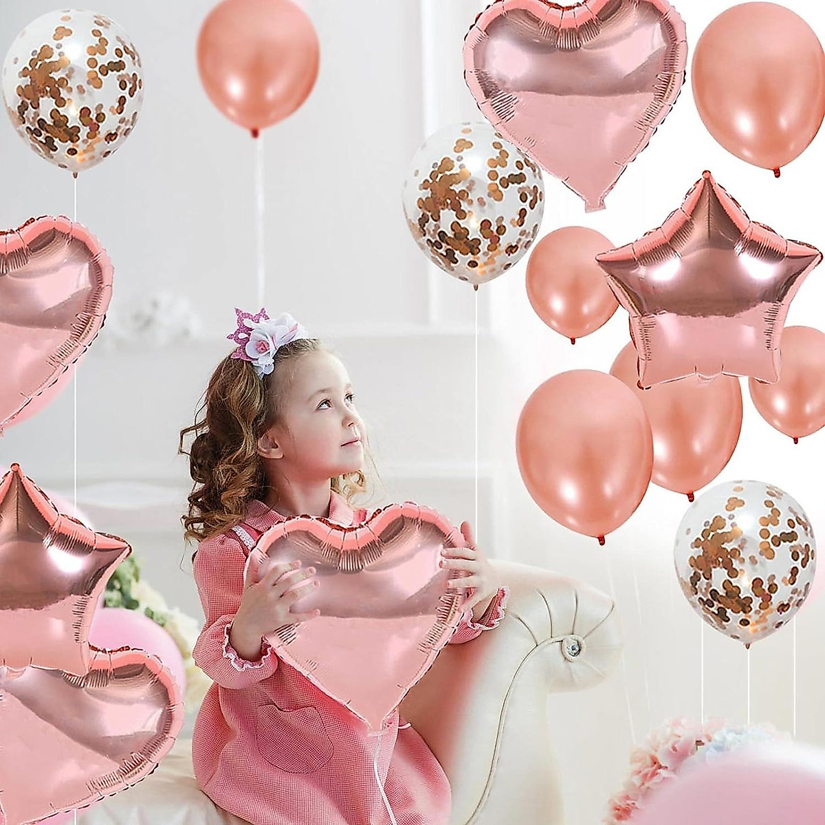 YIYUHAR Funny Bachelorette Party Decorations kit-Rose Gold Bridal Shower Decor Accessories&Supplies Pack Bride To Be Sash,Veil,Photo Booth Props,Balloons,Sign,Tassel Background & Tattoos Set for Women