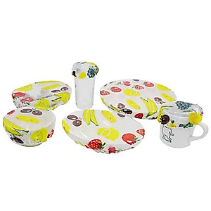 NORPRO Plastic Bowl Covers, 6 Piece Set, 3-Inch to 10-Inch, Multicolored