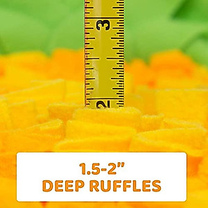 Downtown Pet Supply - Pineapple Snuffle Mat for Dogs - Chenille Microfiber Mat & Interactive Dog Toy - Slow Dog Treat Dispenser - Washer Safe - 30 x 15 in