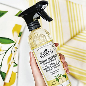 J. R Watkins Trigger Spray Foaming Dish Soap - Lemon - 16oz, (Pack of 1)
