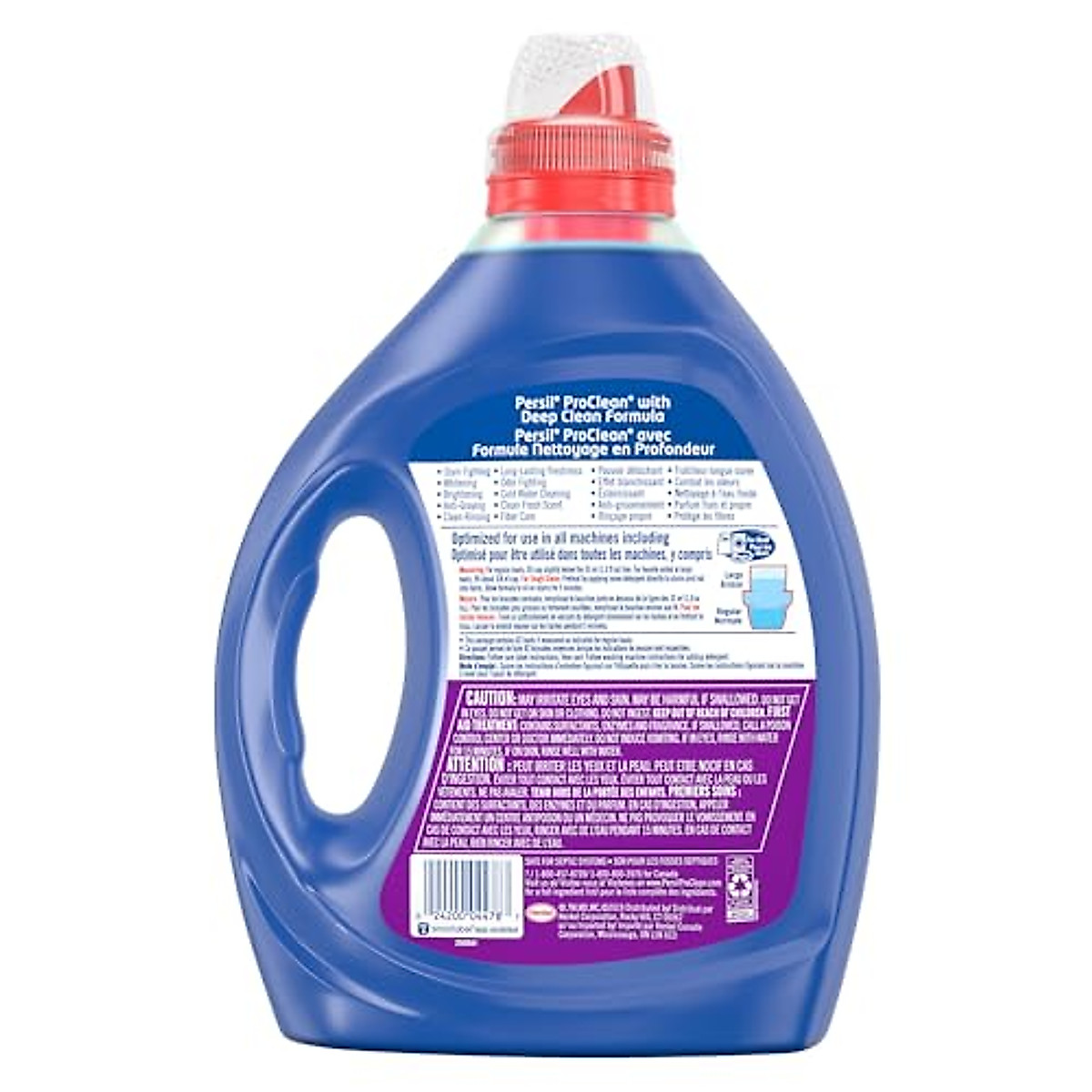 Persil Laundry Detergent Liquid, Odor Fighter with Odor Elimination Technology, High Efficiency (HE), 2X Concentrated, 82 Loads