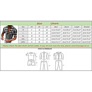 Burband Mens Fashion Short Sleeve Flannel Shirts Slim Fit Causal Button Down Plaid Designer Shirts Camisas de Hombre Red