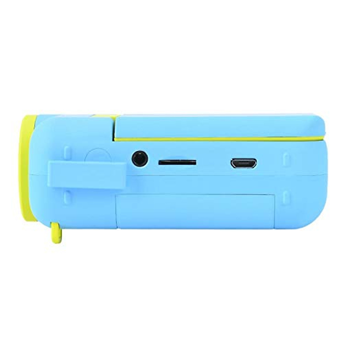 Kids Digital Camera, Practical Cute and Bright Color Kids HD Camera DIY Cartoon Stickers for Children Birthday Gift(Blue)