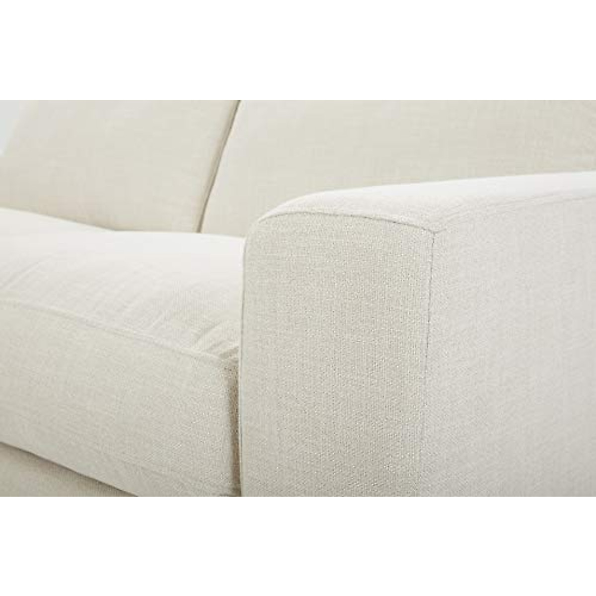 Stone & Beam Westview Love Seats, 76'' Loveseat, Cream