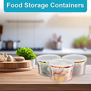 Fonteme 64 oz Deli Plastic Food Storage Containers with Lids – 12 Sets | Microwave, Freezer, and Dishwasher-Safe Meal Prep Containers | Stackable, Leak-proof Containers for Securely Food Storage…