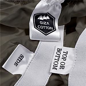 MyGiza Sheets,100% Certified Giza Egyptian Cotton Sheets-California King Size Giza Cotton Sheets Set to Fit Upto 18 Inches Deep Mattress (4 Pcs) Slate Grey