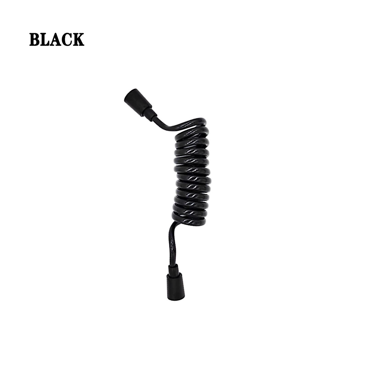 Spring Plumbing Telephone Line Flexible Water Hose Toilet Bidet Sprayer G 1/2 Connection Bathroom Accessories 1.5m/2m/3m ( Color : Black , Size : 150cm )
