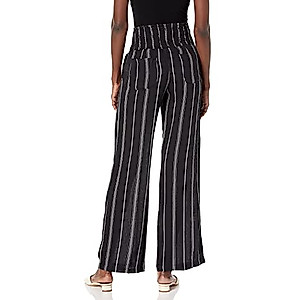 Billabong womens New Waves Stripe Pants, Black White, Small US