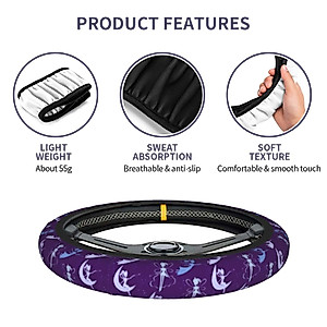 Fairy Flying Steering Wheel Cover, Universal 15 Inch Auto Elastic Steering Wheel Covers for Car Auto SUV Wheel Protector