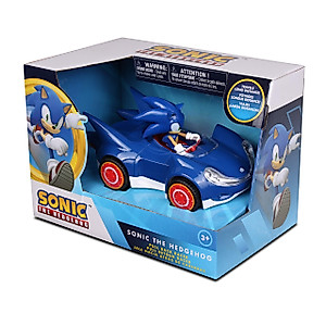 NKOK Sonic The Hedgehog All Stars Racing Pull Back Action, Video Game Legend, Speed Star by Tails, No Batteries Required, Pull Back – Release - and Watch it go, Great Gift