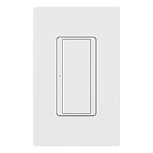 Lutron Maestro Digital Switch, 8A Single Pole/Multi Location, MA-S8AM-WH, White