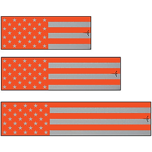 White Water Archery Orange American Flag Colors Reflective Arrow Wraps 15 Pc Pack Choose Length Width (4, 1)