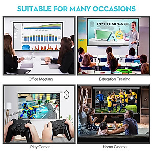 Motorized Projector Screen - DINAH 16:9 4K 3D HD 100 inch Electric Projector Screen Pull Down with Wireless Remote Contror (100in)