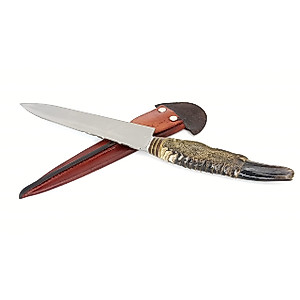 High durability handcrafted gaucho knife with ñandu nail handle, 420 MoV stainless steel made in Tandil Argentina