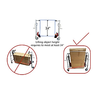 Manual Furniture Mover (Set of 2), 1100 lb. Cap, Aluminum, 12" Lift Height, Machinery Mover