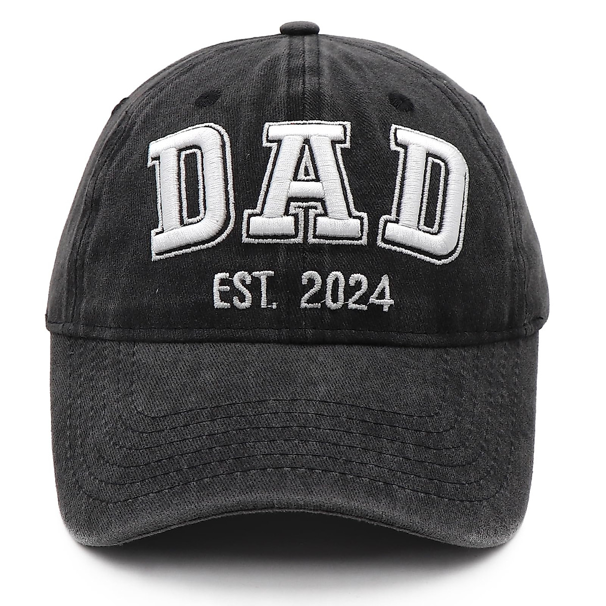 Hiwelove 2PCS Mom and Dad EST 2024 Hats for Men Women, Funny New Dad Mom Gifts Baseball Cap New Parents Gifts for Couples