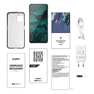 CUBOT C30 Unlocked Android Smartphone 128GB, 4G Dual SIM Cell Phone, 6.4" FHD+ Screen, 48MP Quad Camera, GSM Network, 8GB+128GB, 4200mAh Battery (Green)