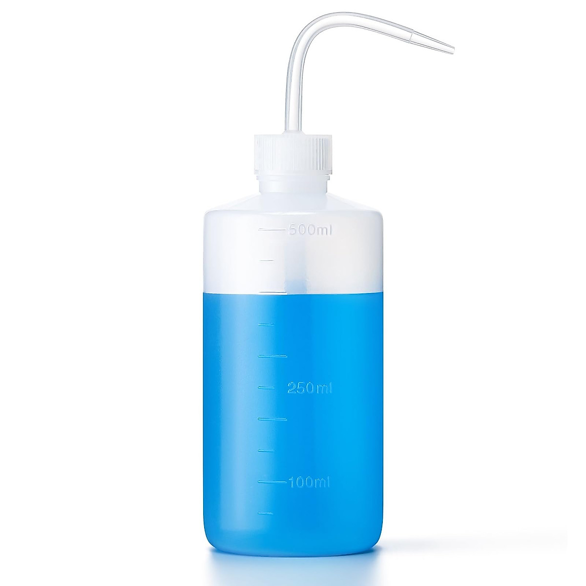 Bright Creations Clear Plastic Squeeze Bottles with Angle Bent Tip - 16 oz Squirt Bottles for Liquids, 3 Pack