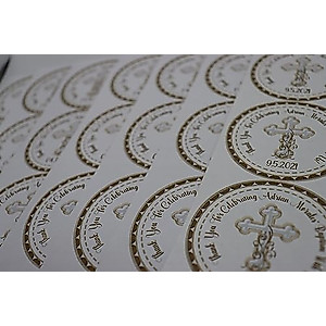 Gender Neutral Cross Stickers For Baptism, Christening, Baby Dedication, First Communion or Confirmation