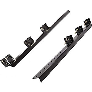 JMTAAT 3 Place Heavy Duty Trimmer Rack Holder Mount on Pickup/Trailer Weed-Eater Edgers Shaft Hedge Clippers Enclosed Gas Carrier New