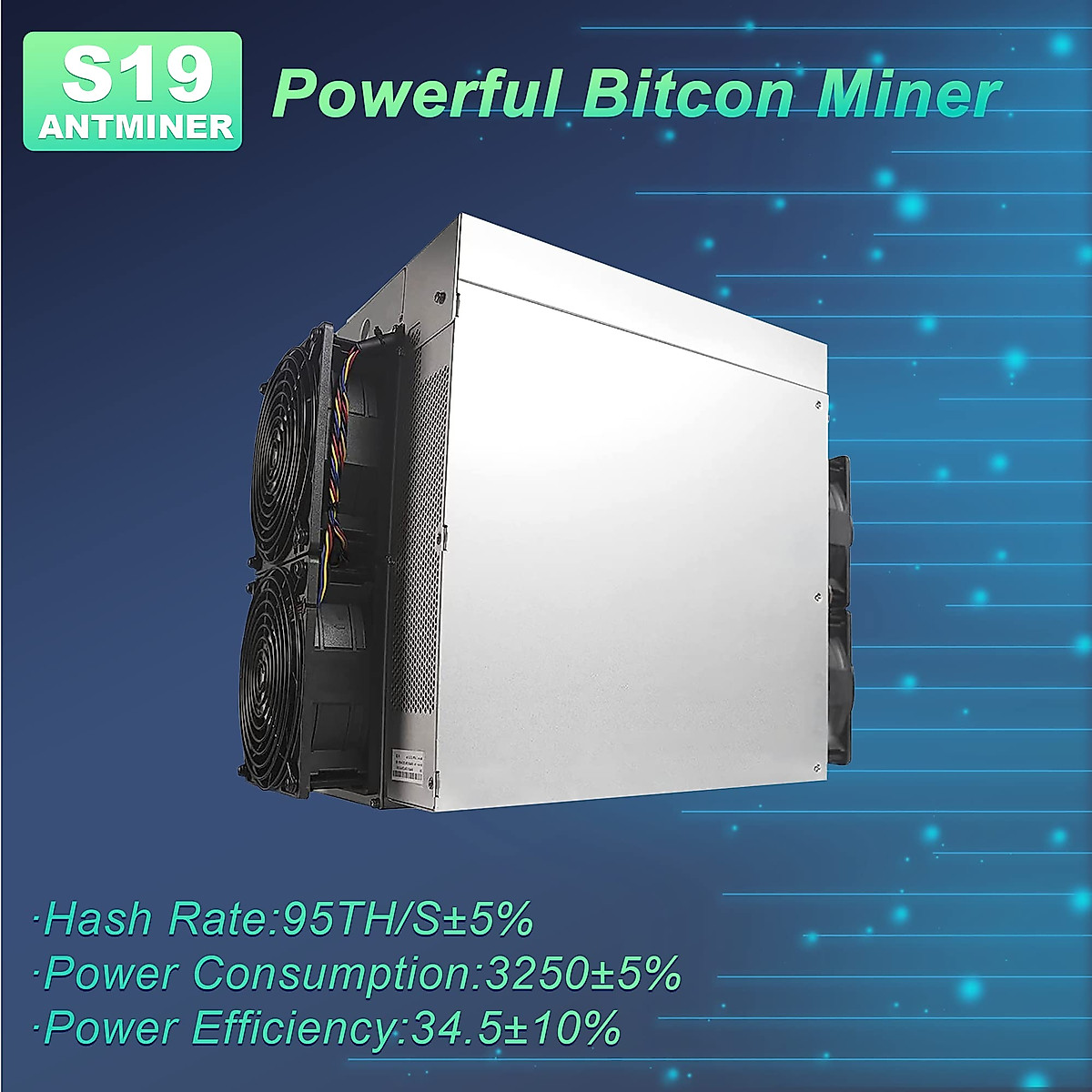 New Antminer S19 95TH/S Bitcoin Miner BTC Miner Include Mining Power Supply PSU, Professional Antminer Bitcoin Miner Supplier