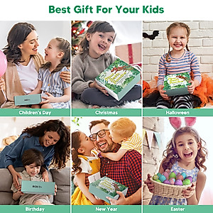 16 Pack Dinosaur Bath Bombs for Kids with Surprise Inside, Dino Bath Bombs with Toys Inside for Boys Girls Toddlers, Organic Kids Bath Bombs Bubble Bath Dinosaur Bath Toys Easter Birthday Gift Set