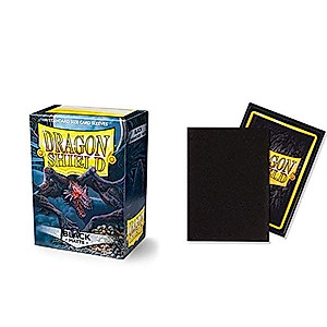 5 Packs Dragon Shield Matte Black Standard Size 100 ct Card Sleeves Value Bundle!