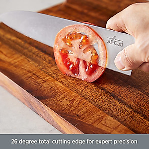 All-Clad Forged German Stainless Steel Chefs Knife, Utility Knife, Paring Knife, 3 Piece, Fully Forged, Expert Precision, Home Kitchen Knife Set, Cookware Knife Block Set, Kitchen Knives, Ultra Sharp