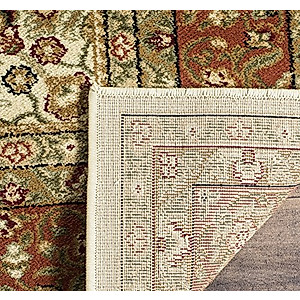 SAFAVIEH Lyndhurst Collection Accent Rug - 3'3" x 5'3", Ivory & Rust, Traditional Oriental Design, Non-Shedding & Easy Care, Ideal for High Traffic Areas in Entryway, Living Room, Bedroom (LNH214R)