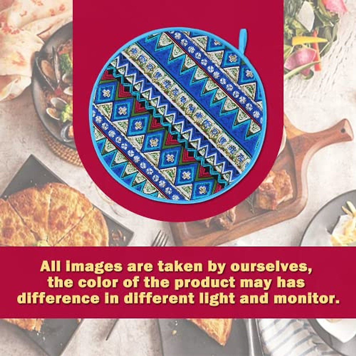 MHTTEC 12 Inch 2PCS Tortilla Warmer Pouch Corn Tortillera Cloth Microwaveable Warming Trays Taco Warmers for Kitchen Tortilla Warmer Container (Pink2 and Blue2)