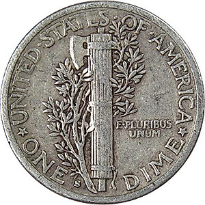 1941 S Mercury Dime AG About Good 90% Silver 10c US Coin Collectible