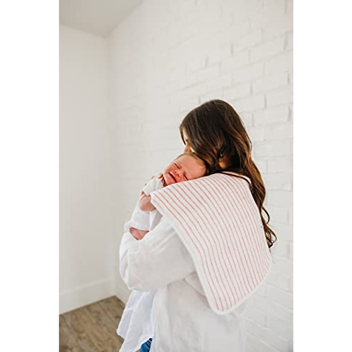 Copper Pearl Baby Burp Cloth Large 21''x10'' Size Premium Absorbent Triple Layer 3-Pack Gift Set “Slugger