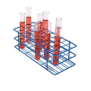 SP Bel-Art Poxygrid Test Tube Rack; For 16-20mm Tubes, 40 Places, Blue (F18762-0001)