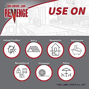 REVENGE House Guard Pest Control, 32 oz Ready-to-Use Spray for Indoors and Outdoors, Long Lasting Treatment