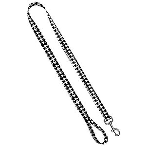 Moose Pet Wear Deluxe Dog Leash - Patterned Heavy Duty Pet Leashes, Made in the USA - 1 Inch x 6 Feet, Houndstooth Black White