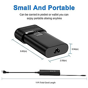 130W Dell Laptop Charger USB C Adapter for Dell XPS 15 17 9520 9510 9500 9710 Dell Precision 3560 3571 5520 5560 5570 3561 Dell Latitude 5511 5420 7410 7310 7210 9410 HA130PM170 DA130PM170 Power Cord