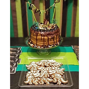 Dinosaur Cookie Cutters for Kids By Garloy,3 Sets Dino Cookie Cutters With T-Rex Stegosaurus Triceratops Skeleton Fossil