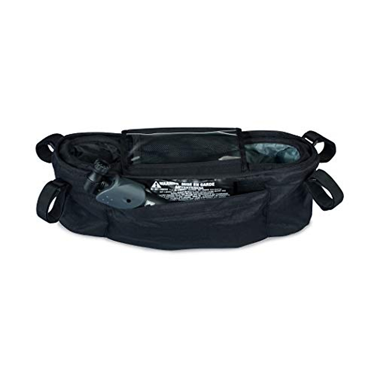 BOB Gear Deluxe Handlebar Console with Tire Pump for Single Jogging Strollers, Black