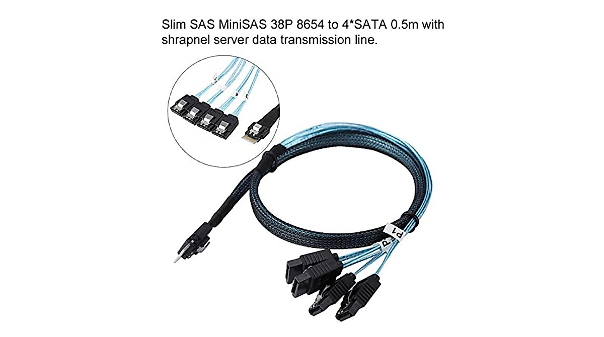 chenyang Slim Line SAS 4.0 50cm Raid Cable
