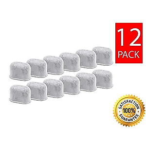 Keurig Compatible Replacement Charcoal Water Filter Cartridges - Designed for Keurig Classic 1.0 and 2.0 Coffee Makers Machines (12 Pack)