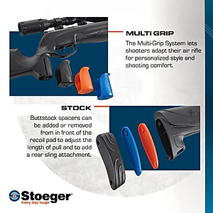 Stoeger S8000-E TAC Airgun Combo - .177 Caliber - Black Synthetic with 3-9x40 Adjustable Objective Scope
