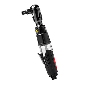 AEROPRO TOOLS 3/8" Professional Air Ratchet Wrench Set with 1/2" Drive Adapter, Pneumatic Impact Wrench for Auto Maintenance, Repair Work 50 Ft-Lbs